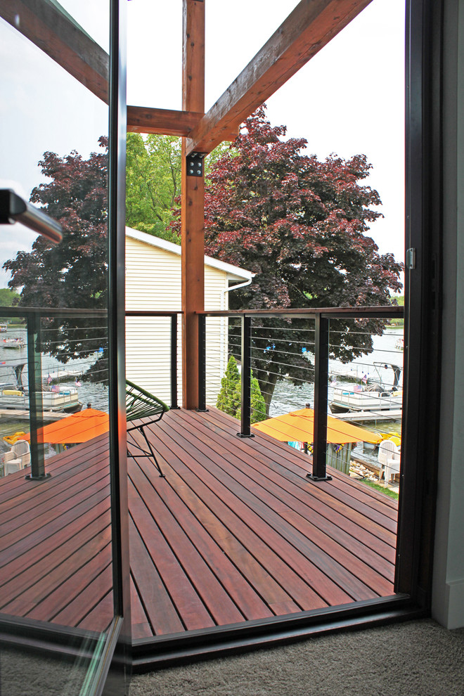 Fort Atkinson, WI: Lake House Deck Railing - Modern - Deck - Seattle ...