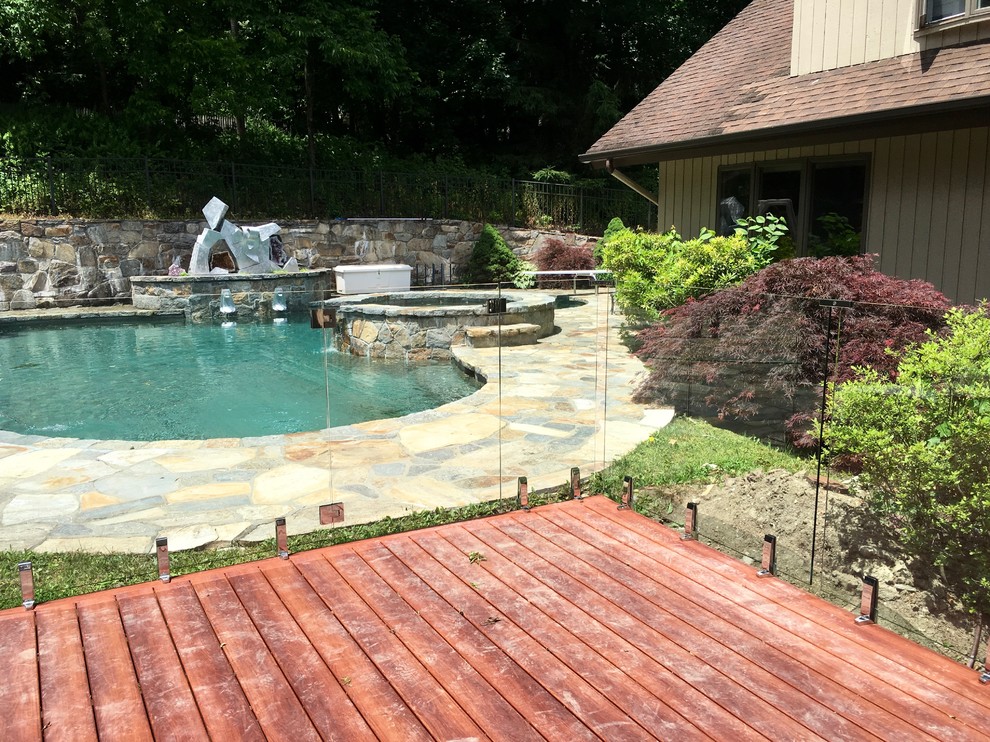 Frameless Glass Deck Railing - Katonah NY - 2 - Contemporary - Deck ...