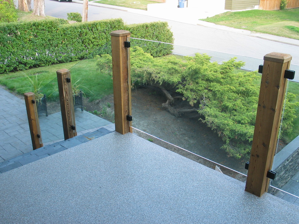 Frameless Glass Railing - Modern - Landscape - Calgary - by Glassworx ...