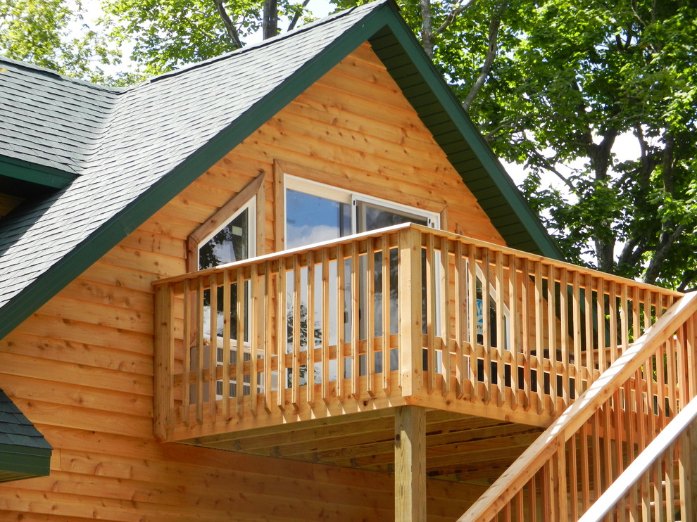 Garage with finished attic - Traditional - Deck - Other - by Premier ...