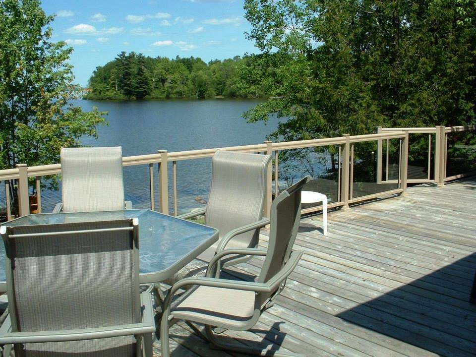 Glass Railing - Traditional - Deck - Toronto - by Designed Roofing ...