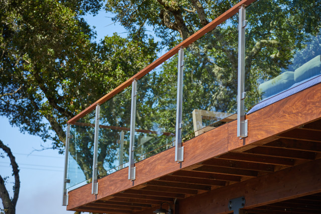 Glass Railing Contemporary Terrace Other By Viewrail Houzz Uk