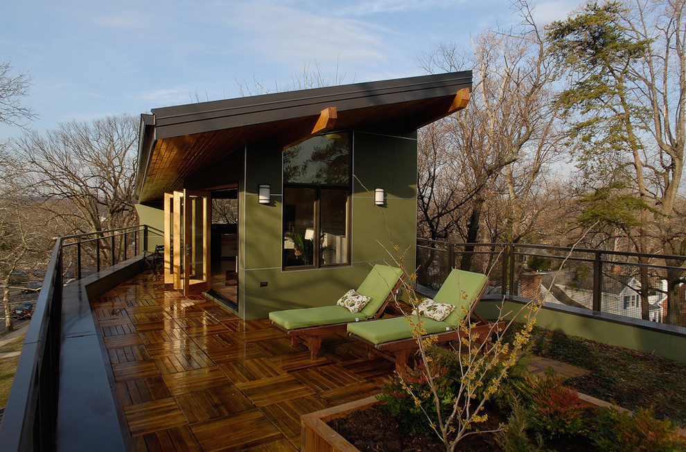 Green roof deck - Contemporary - Deck - DC Metro - by Kaplan Thompson ...