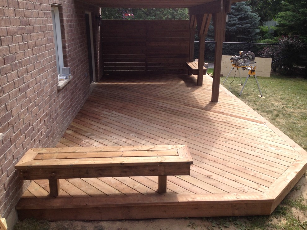 Ground Level Deck - Contemporary - Deck - Toronto - by DCF Carpentry ...
