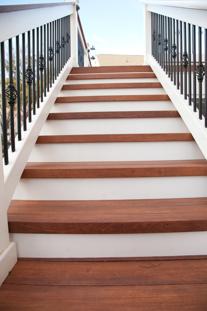 High End Deck and Lower Living Space - Traditional - Terrace - DC Metro ...