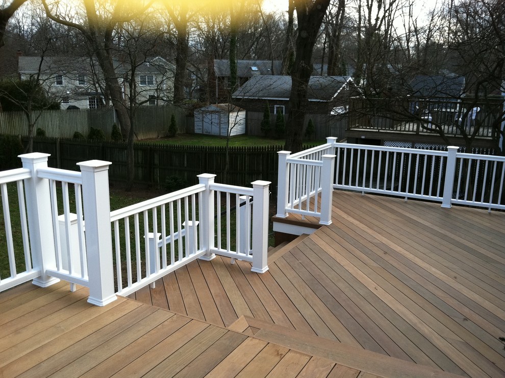 Highview Rear deck in Old Greenwich, CT - Traditional - Terrace - New ...