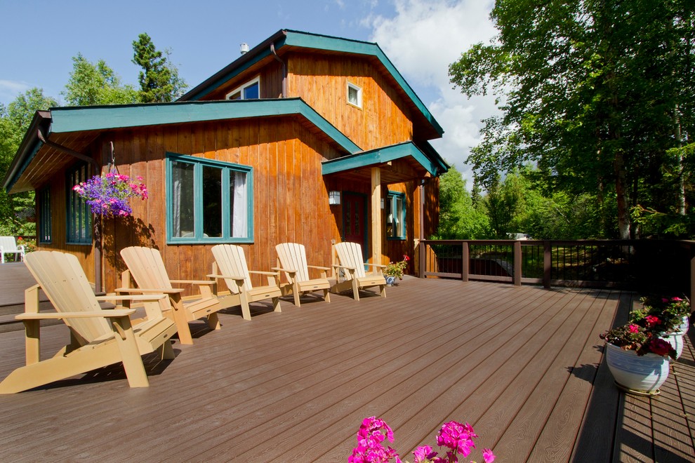 Interconnected Carport, Side and Back Decks Featuring Under Deck ...
