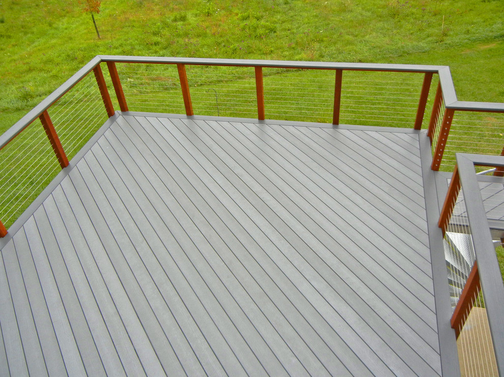 Ipe Cable Deck Railing - Traditional - Deck - Seattle - by Stainless ...