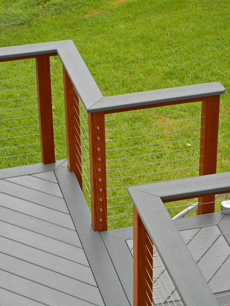 Ipe Cable Deck Railing - Traditional - Deck - Seattle - by Stainless ...