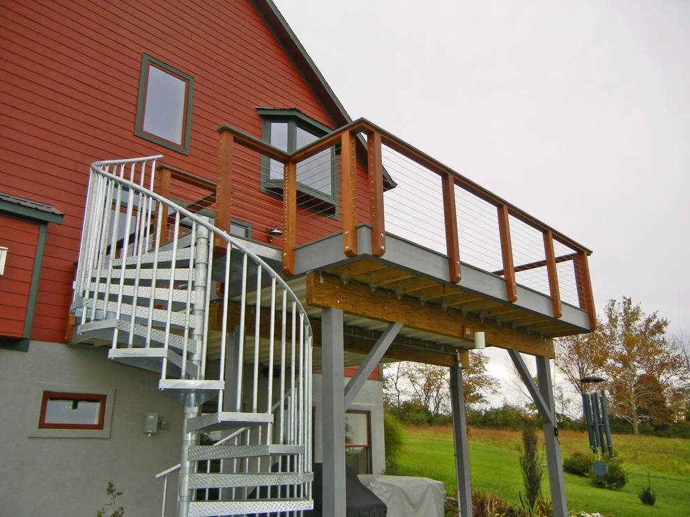 Ipe Cable Deck Railing - Traditional - Deck - Seattle - by Stainless ...