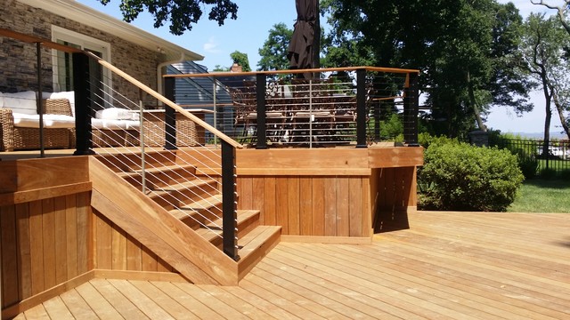 Ipe Deck cable rail - Coastal - Terrace - Baltimore - by Coastal ...