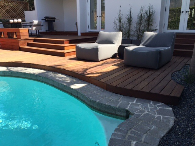 IPE multi level modern backyard - Moderno - Terrazza - Los Angeles - di ...
