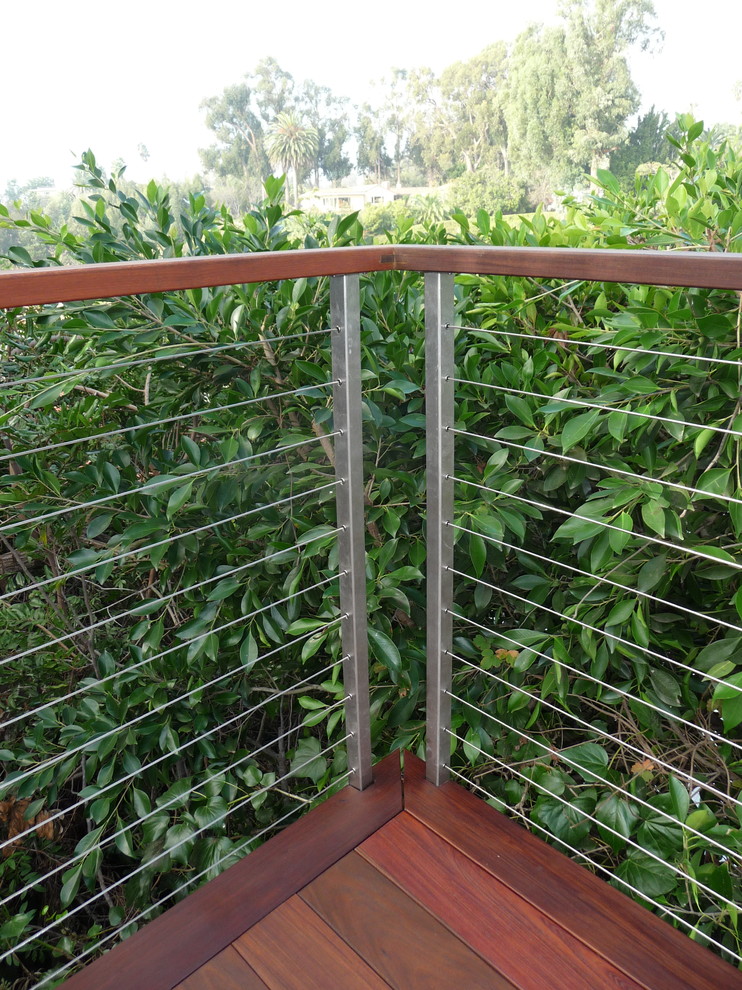 Ipe Railing with Floating Tenon Joinery - Contemporary - Deck - Los ...