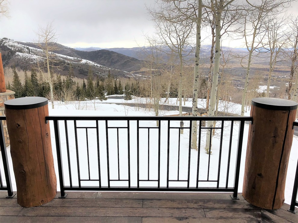 Jaffa House Exterior Metal Railing and Top Caps - Arts & Crafts ...