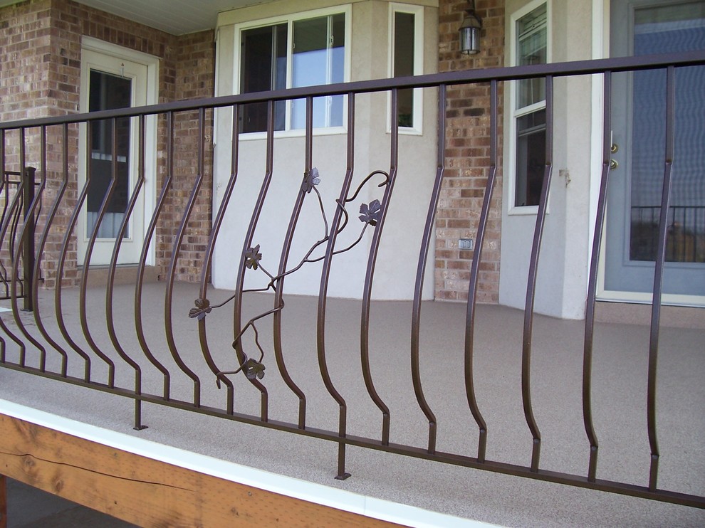 Joy with Vine Belly Railing - Traditional - Deck - Salt Lake City - by ...