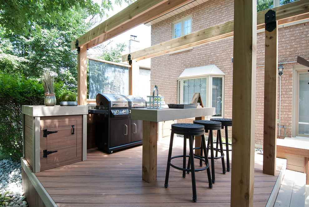 Karen & Justin's Deck - Rustic - Deck - Toronto - by Paul Lafrance ...