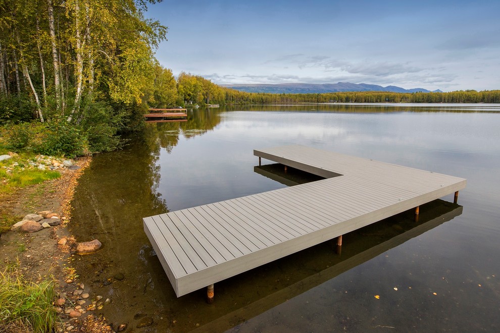 L-Shaped Trex Dock in Wasilla, Alaska by Treeline Construction ...