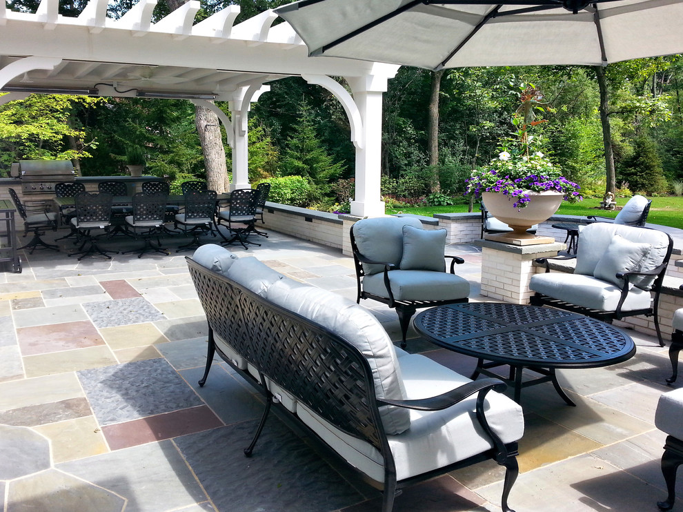 Lake Forest Outdoor Living and Dining Terrace - Traditional - Patio ...