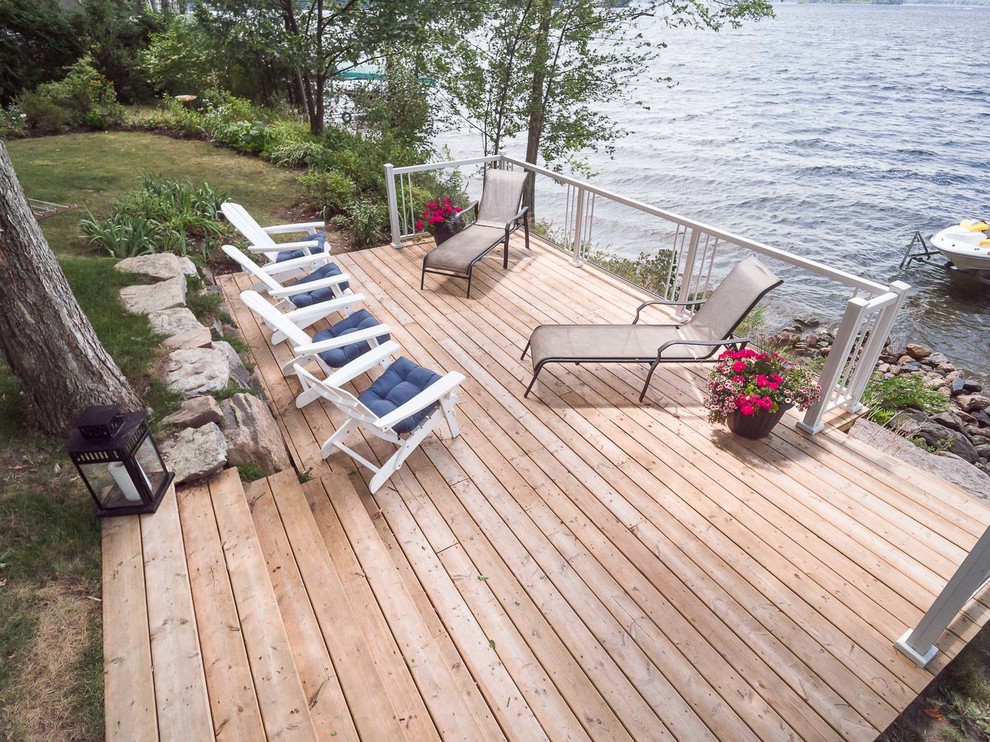 Lakeside deck & glass railing - Traditional - Deck - Ottawa - by ...