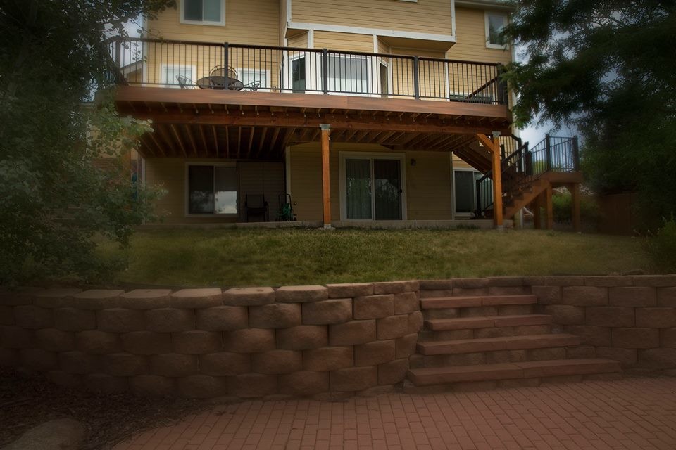 Lakewood Deck with Fiberon Decking & Fortress Post & Riser Lights ...