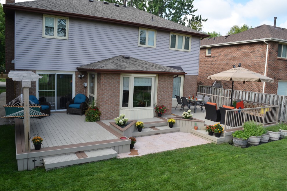 Large Veka deck with hammock. - Deck - Toronto - by Hickory Dickory ...