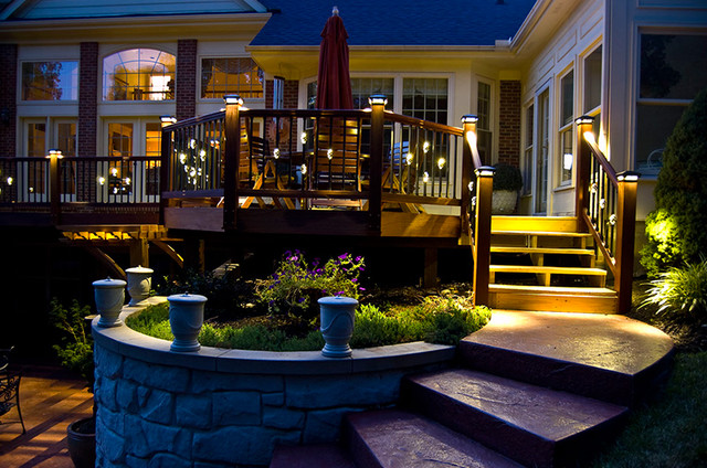 LED Outdoor Deck Lighting - Traditional - Deck - Denver - by DEKOR ...