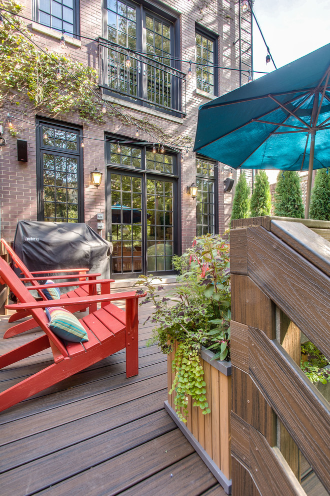 Lincoln Park Backyard and Rooftop - Contemporary - Deck - Chicago - by ...