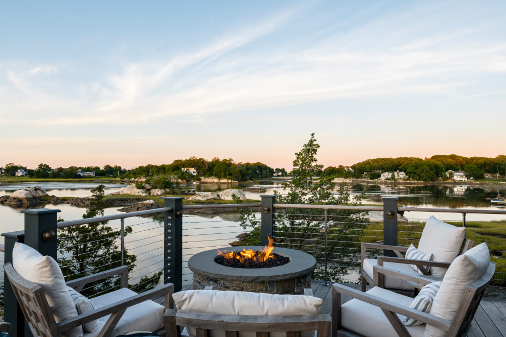 Little Harbor, Cohasset - Beach Style - Deck - Boston - by Janet Shea ...