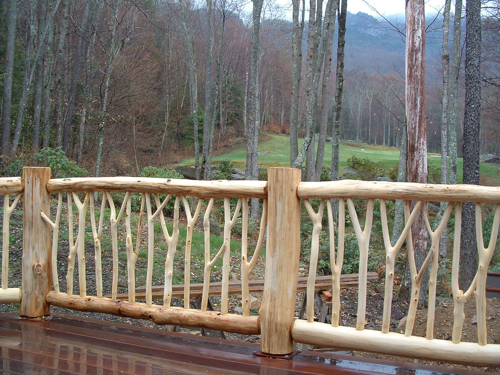 Locust Handrail and Pickets - Eclectic - Deck - Charlotte - by Bark ...