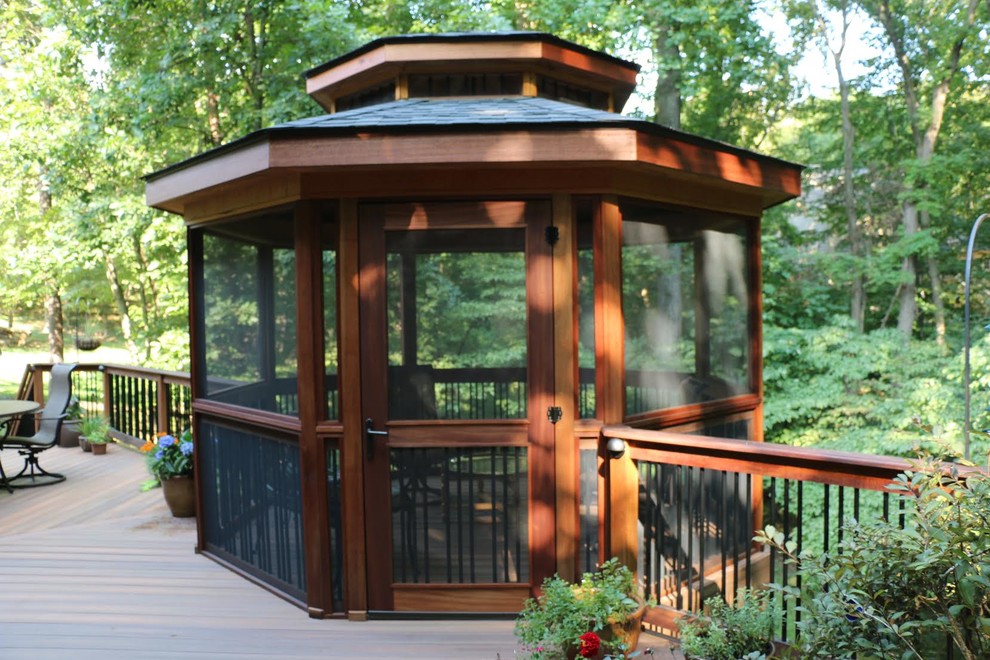 Mahogany Pagoda Roof Gazebo - Craftsman - Deck - Baltimore - by ...