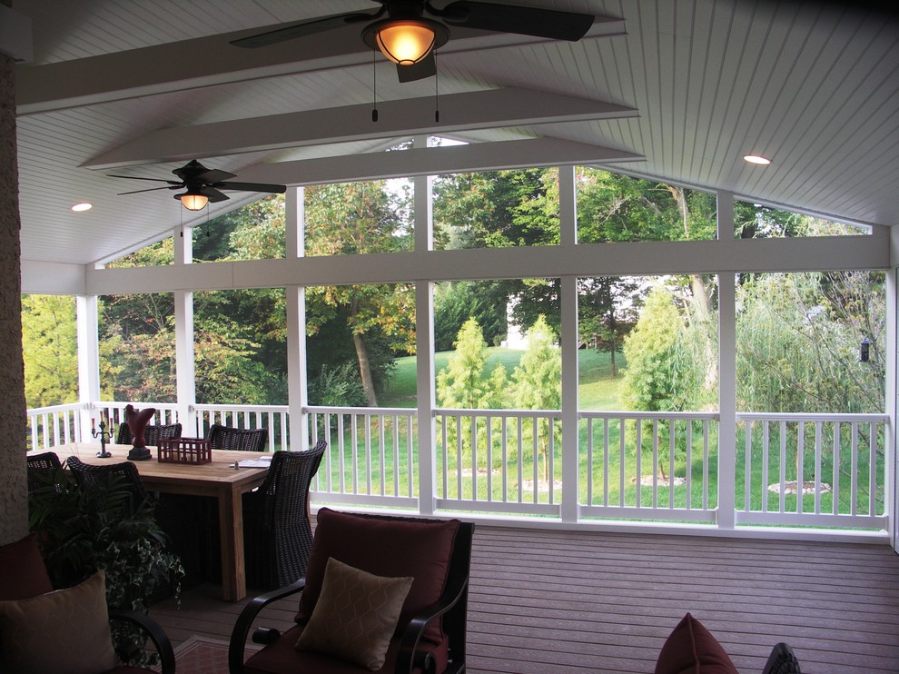 Main Line Screened Porch - Traditional - Deck - Philadelphia - by Gavin ...