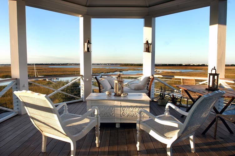 Marshland Lookout - Beach Style - Deck - Charleston - by Interiors by ...