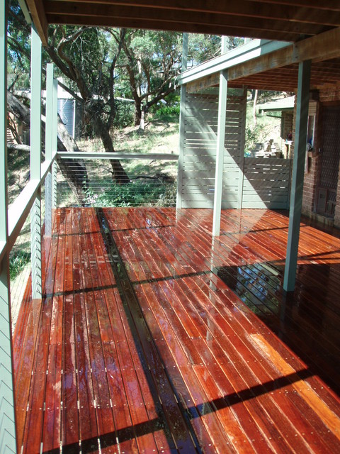 Merbau Deck in Belair - Rustic - Terrace - Adelaide - by NAGEL building ...