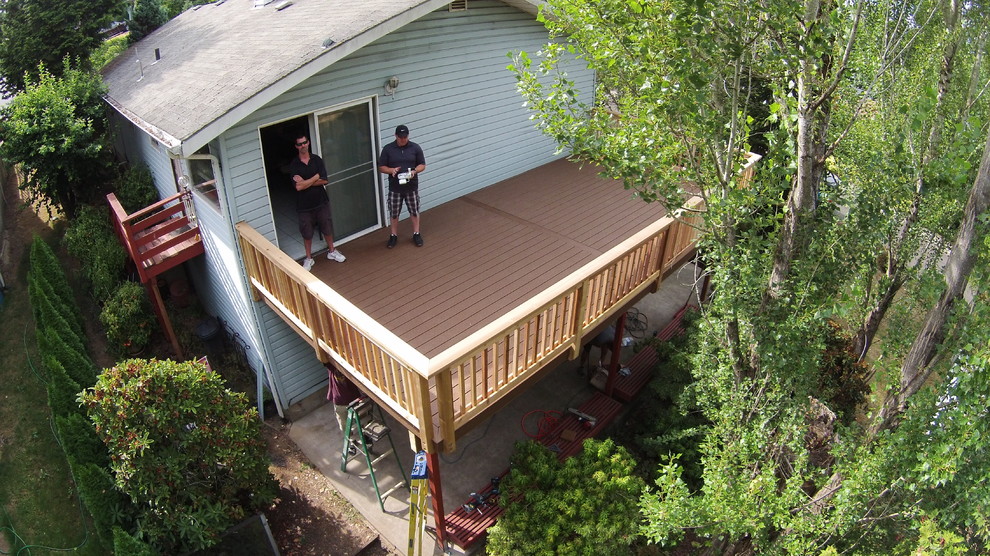 Milwauki Trex Select decking "Saddle" - Traditional - Deck - Portland ...