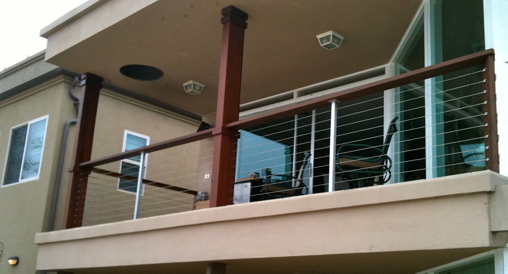 Modern Balcony Cable Rail - Modern - Deck - San Diego - by San Diego ...