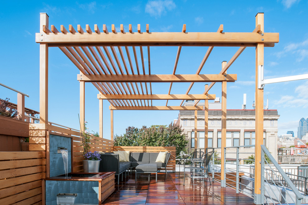 Modern Roof Deck with Water Feature - Modern - Deck - Philadelphia - by ...