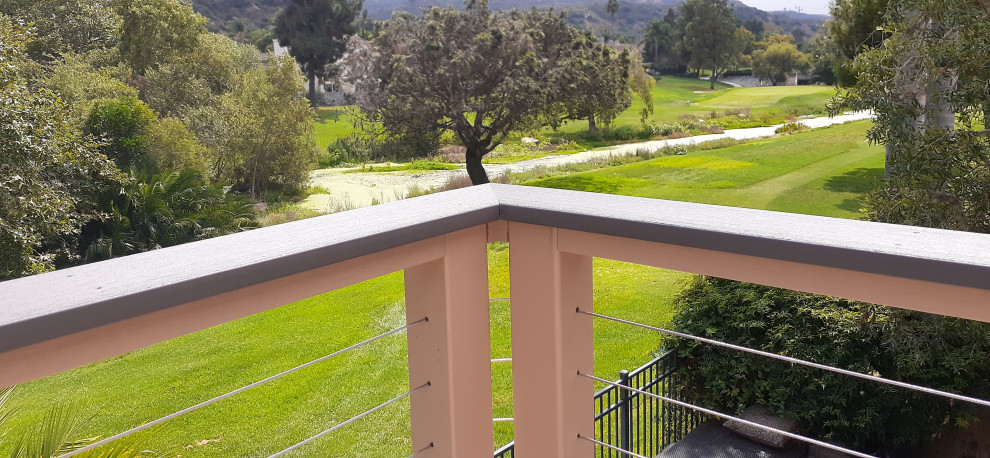 Modern Timbertech Deck w/ Cable Rail - Modern - Deck - San Diego - by ...