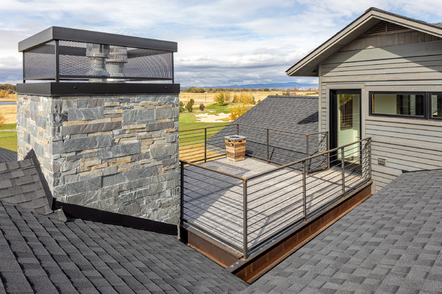 Mountain Contemporary - Montagne - Terrasse en Bois - Autres périmètres - par Avant Building ...