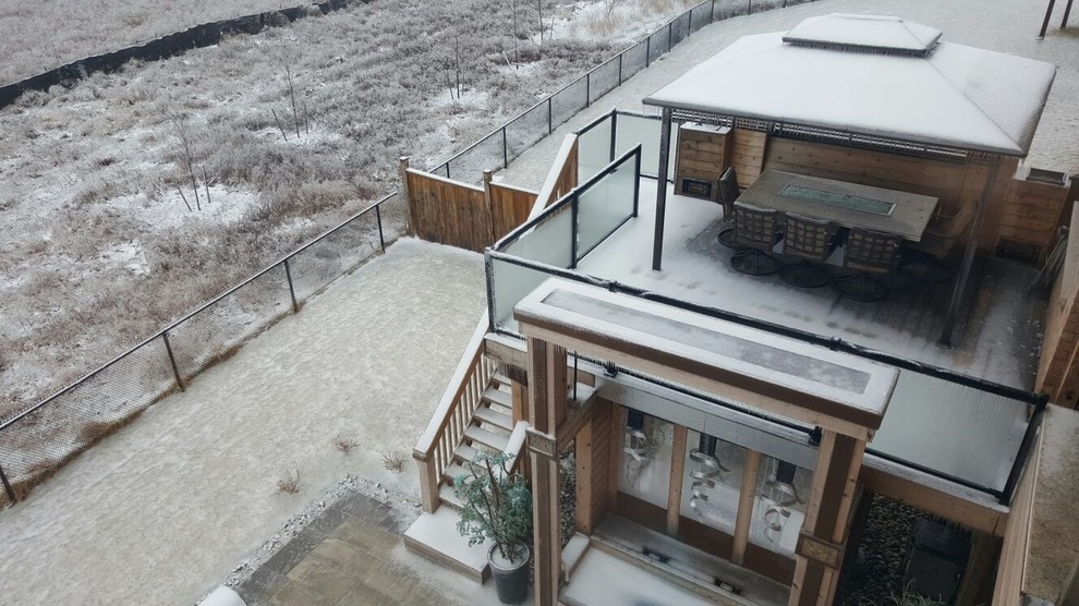 Multi Level Deck With Rain curtain - Modern - Deck - Toronto - by ...