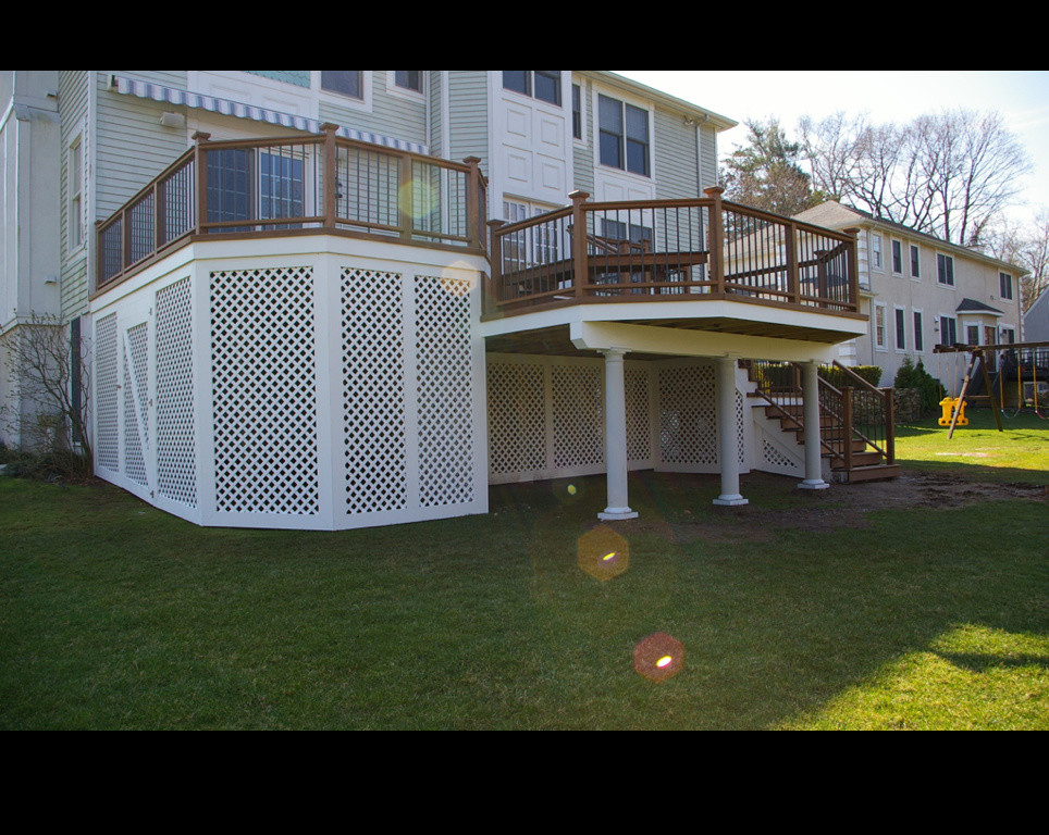 Multi Level Ipe Deck in Mount Vernon, NY - Traditional - Terrace - New ...