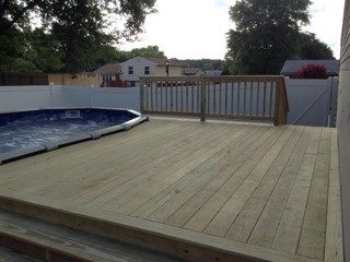 Multi-Level Pool Deck - Contemporary - Deck - Philadelphia - by First ...