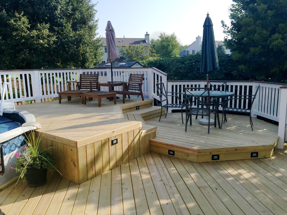 Multi-Level Pool Deck in Aurora, IL - Traditional - Deck - Chicago - by ...
