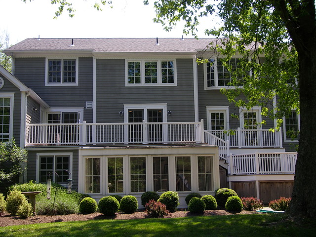 Multi Level Trex Deck & Artisan Railings - Bernardsville NJ - Classique ...