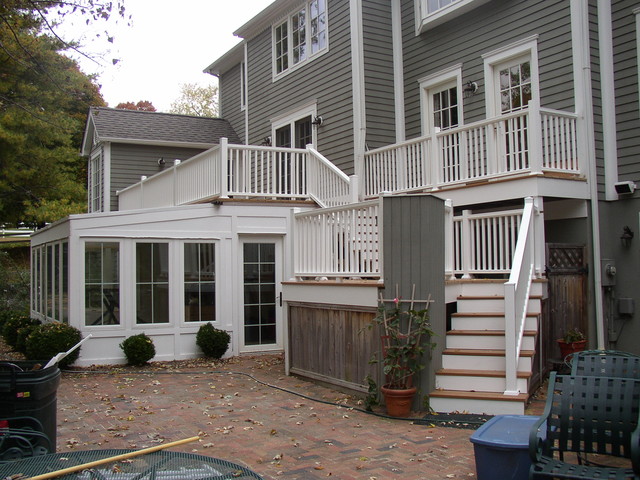 Multi Level Trex Deck & Artisan Railings - Bernardsville NJ ...