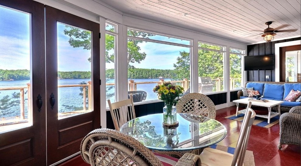 Muskoka Room - Rustic - Deck - Toronto - by Clarke Muskoka Construction ...