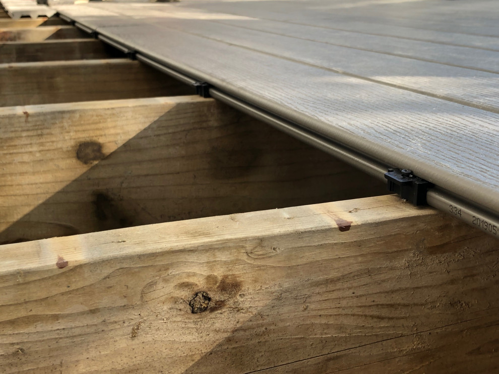 New Composite Deck and Aggregate Stair Stringer Rebuild + Paint ...