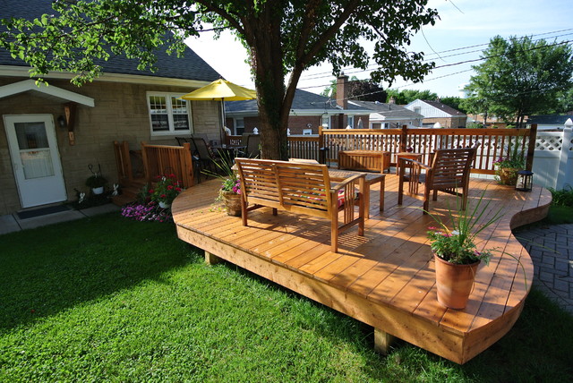 New Deck & Front Porch - Traditional - Deck - Chicago - by Bonterra Inc ...