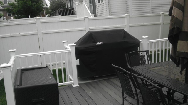 New Deck with custom BBQ platform - Arts & Crafts - Terrace - New York ...