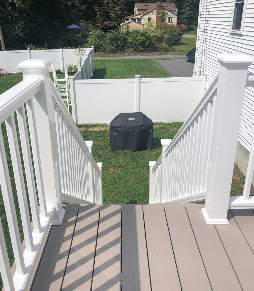 New pool deck and rear deck modifications - Traditional - Deck - Boston ...