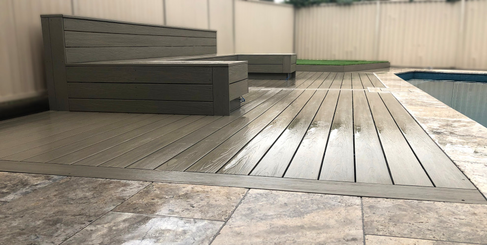 Newtechwood Composite Deck & Seating - Modern - Deck - Sydney - by New ...